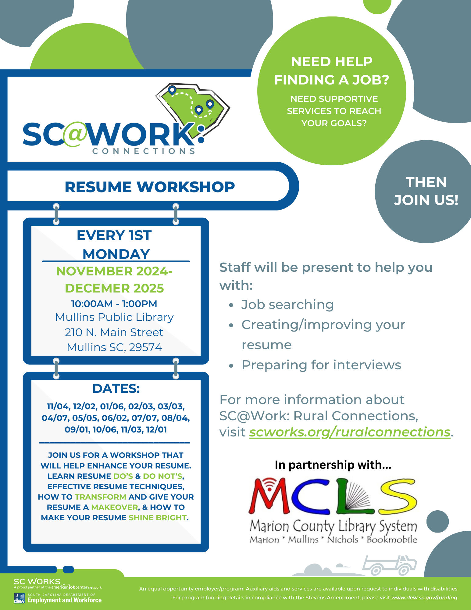 SC@Work: Rural Connections | SC Works